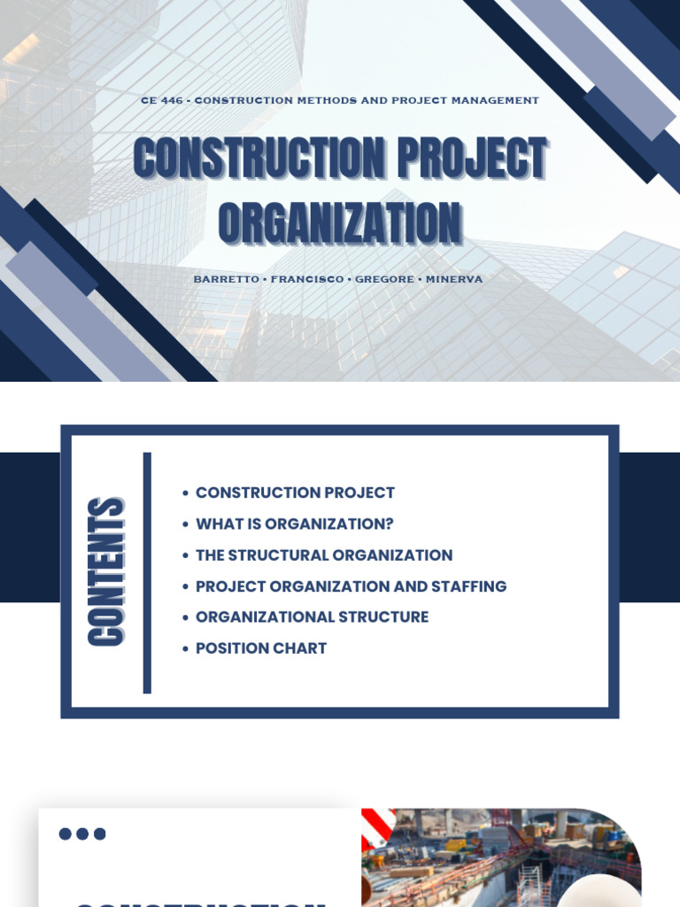Construction Project Organization | PDF | Organizational Structure ...