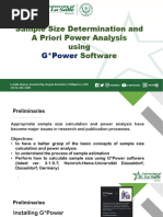 Statistical Power Analyses Using GPower 3.1 Tests For Correlation and ...