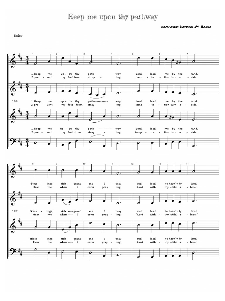 Keep Me Upon Thy Pathway 20250220 014139 | PDF