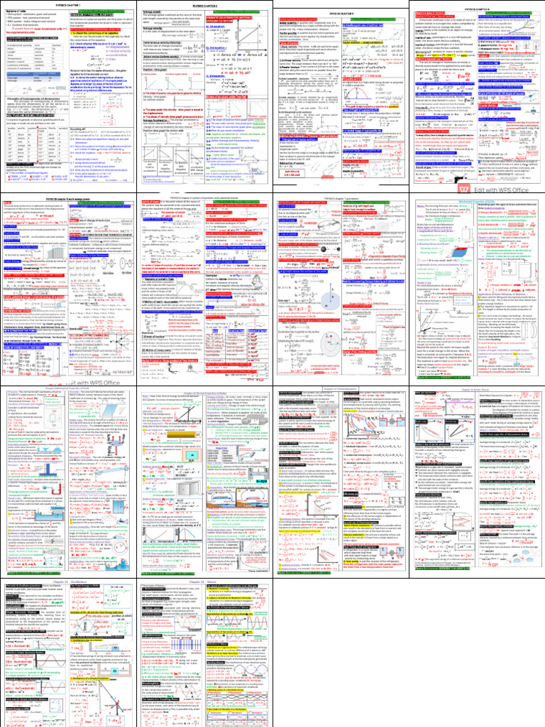 +1 Physics Micro | PDF | Force | Velocity