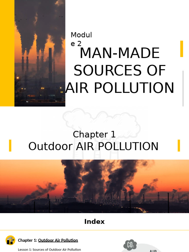 Module 2 Man-made Sources of Air Pollution | PDF | Air Pollution ...