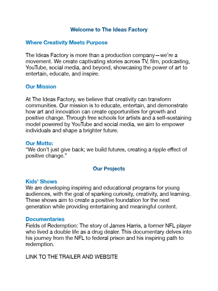 The Ideas Factory 2025-2 | PDF