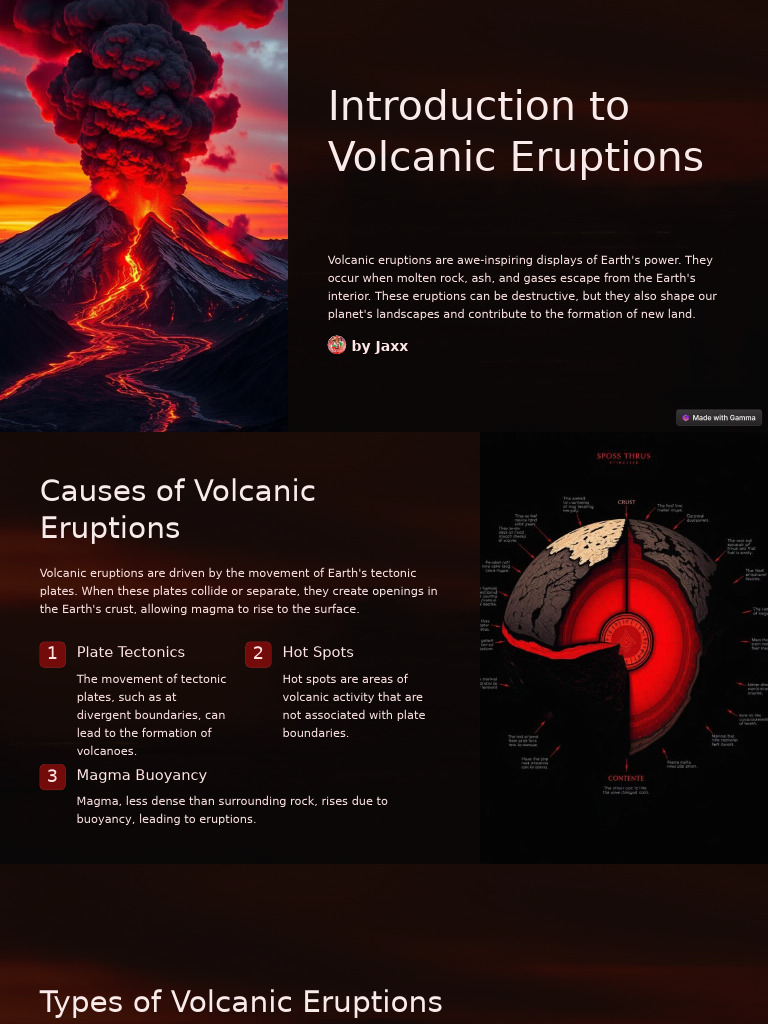 Introduction to Volcanic Eruptions (1) | PDF | Volcano | Types Of ...