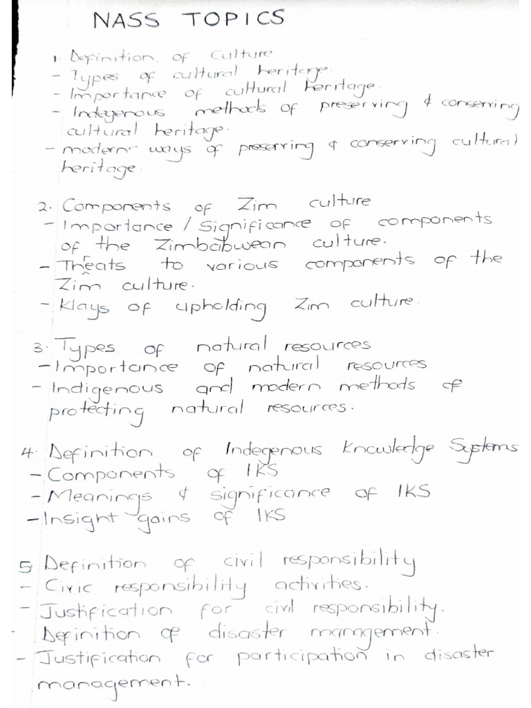 Nass Topics | PDF