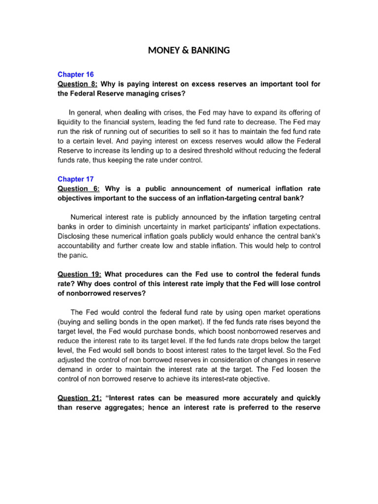 Money&Banking II | PDF