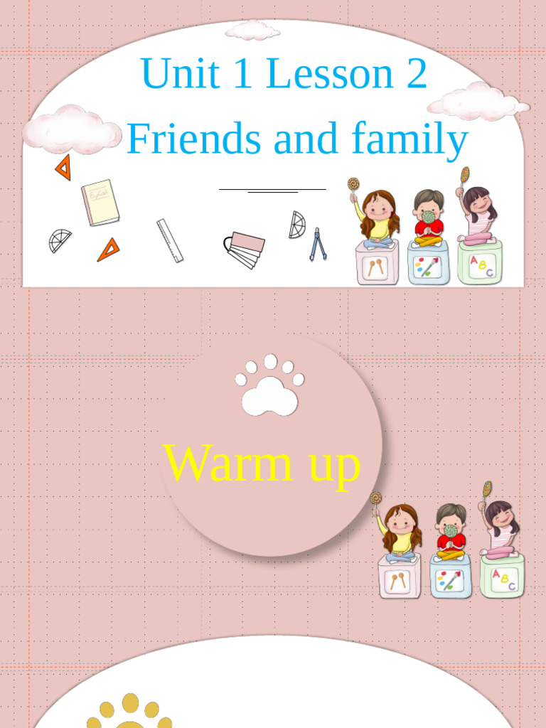 Friends and Family Lesson Overview | PDF