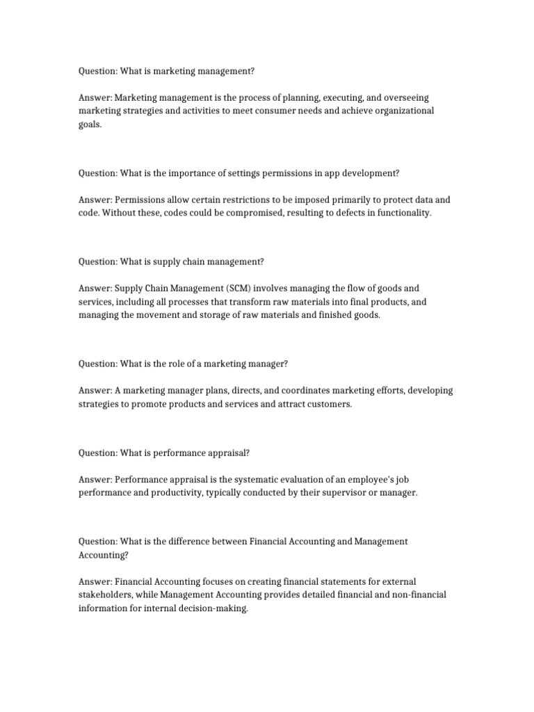 Key Concepts in Management Explained | PDF