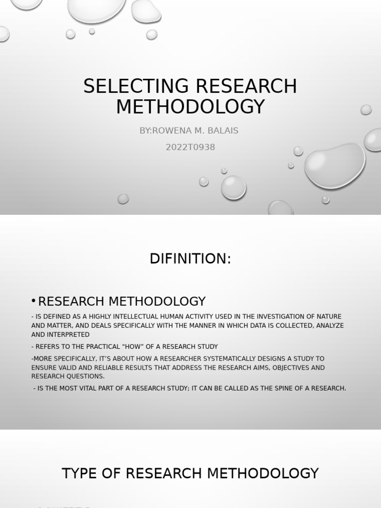 Selecting Research Methodology | PDF | Case Study | Methodology