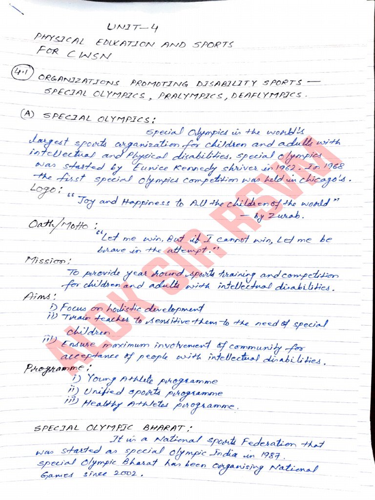 (Unit - 4) CWSN | PDF