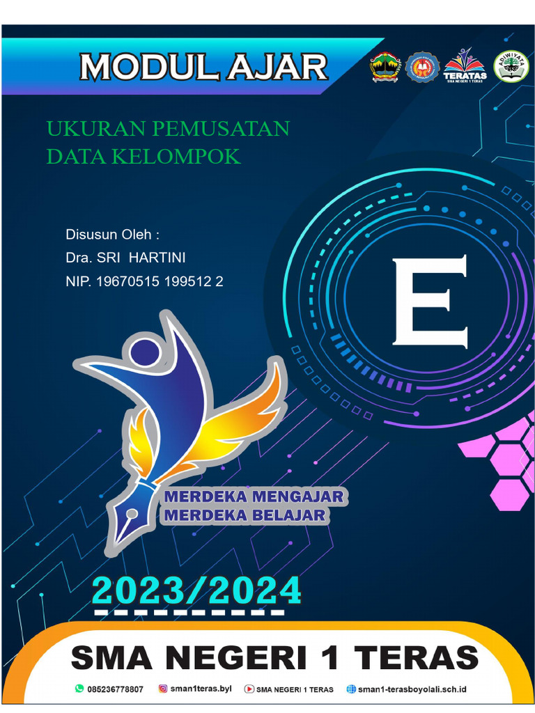 Modul Ajar Matematika - Ukuran Pemusatan Data Kelompok - Fase E ...