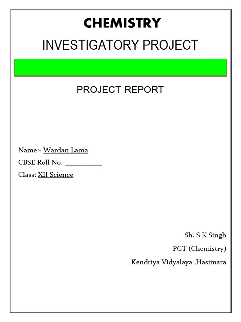 Guava Fruit Practical Project | PDF | Titration | Chemistry