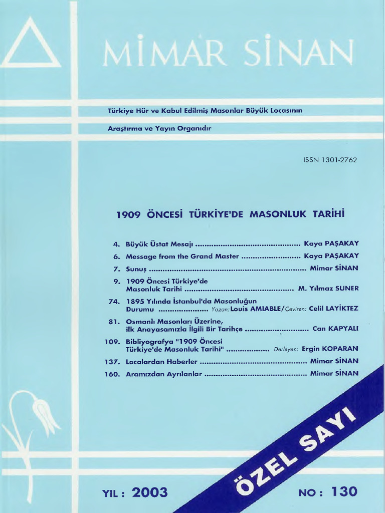 Mimar Sinan Dergisi 130 | PDF