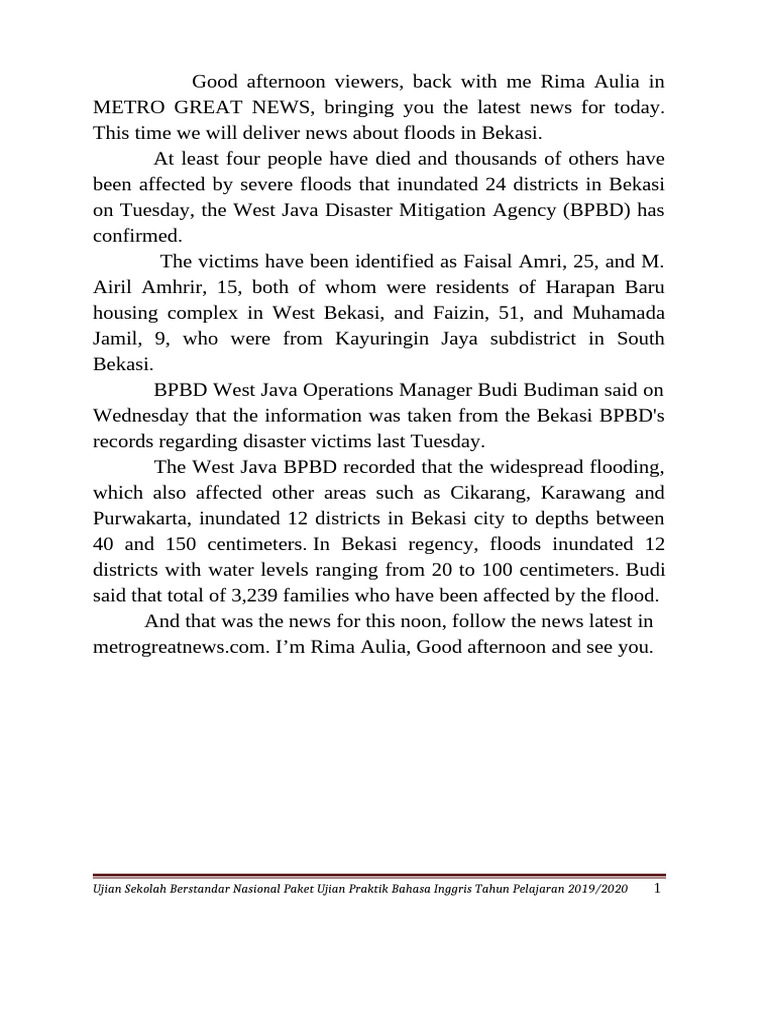 Teks Reading News | PDF