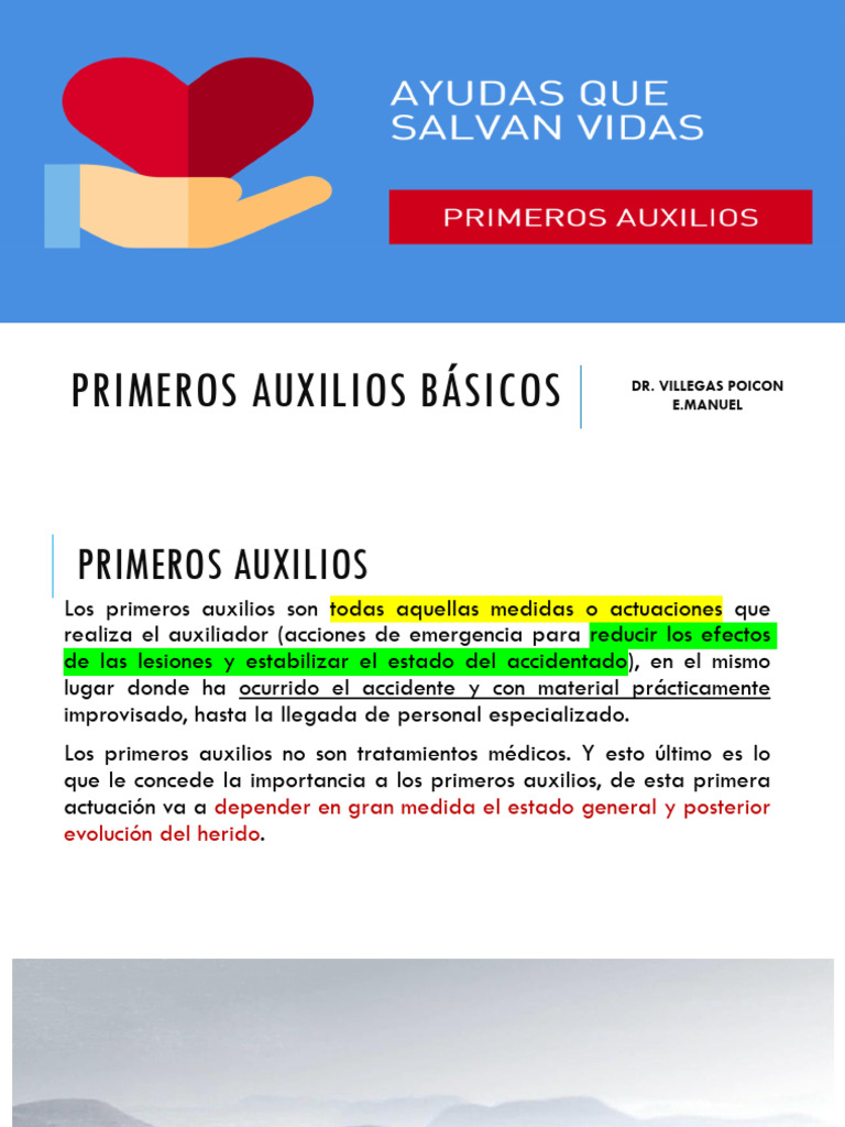 Primeros Auxilios Basicos 2 | PDF | Primeros auxilios | Herida