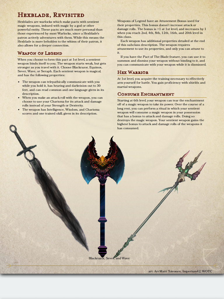Hexblade Warlock Guide | PDF