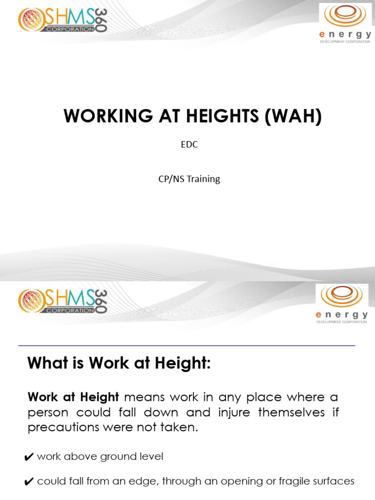 Working at Heights | PDF | Ladder | Scaffolding