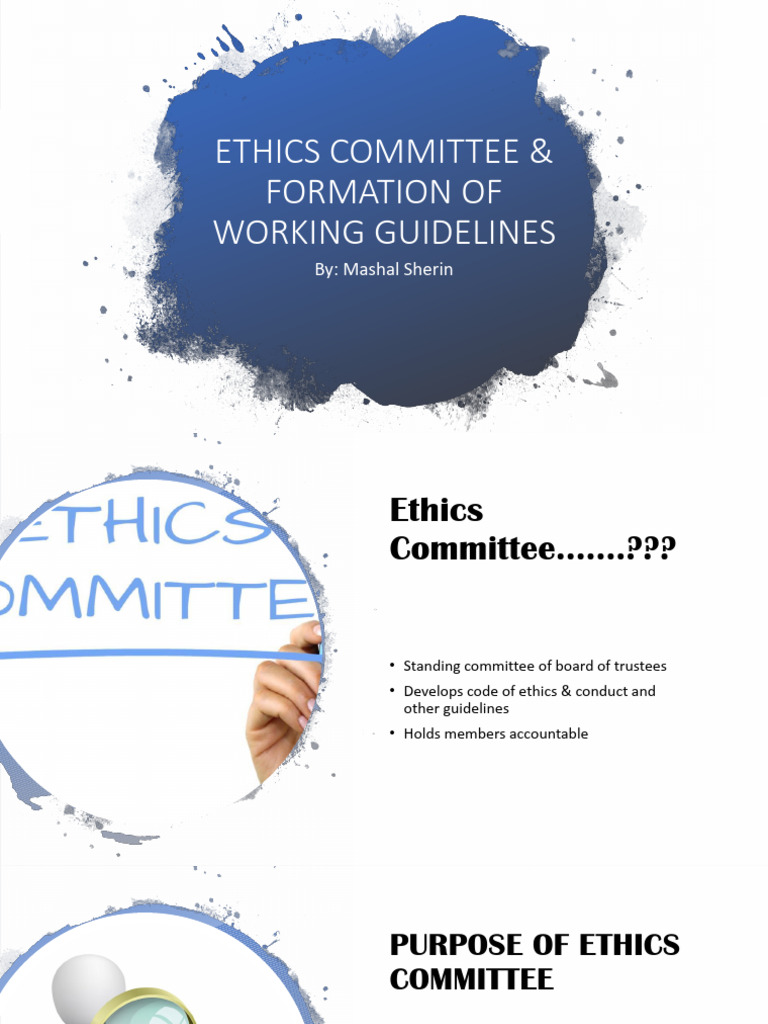 Ethics Committee Guidelines Overview | PDF | American Psychological ...