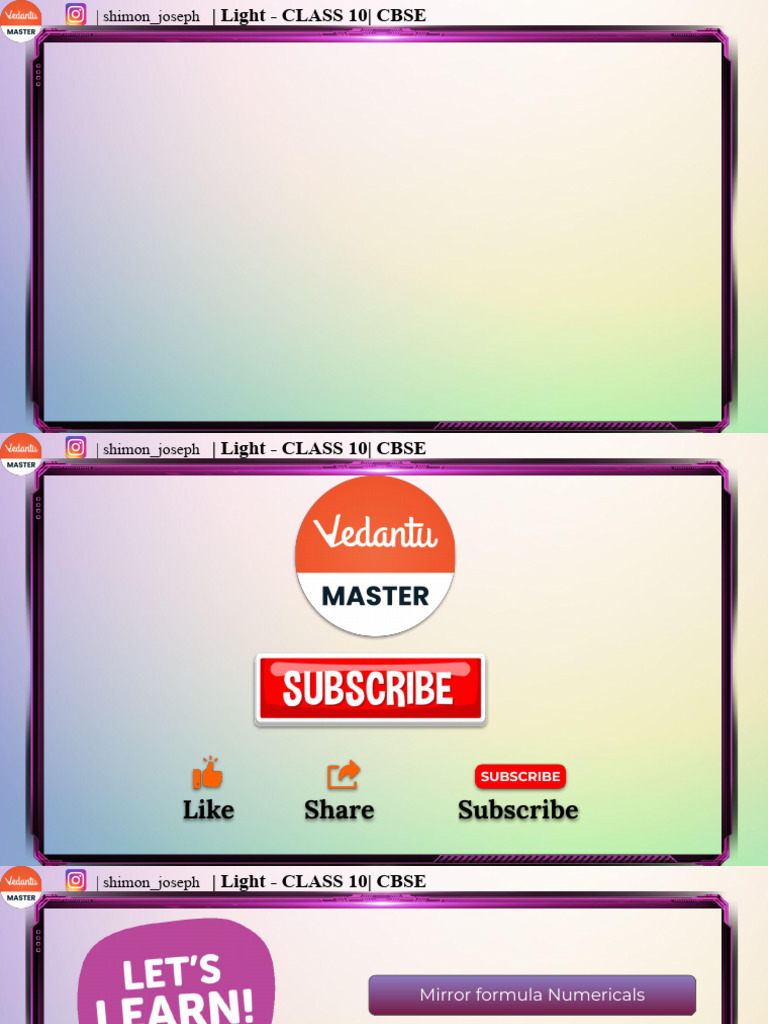 Solving Mirror Numericals Made Easy For Class 10 CBSE Exams | PDF | Glass Engineering And ...