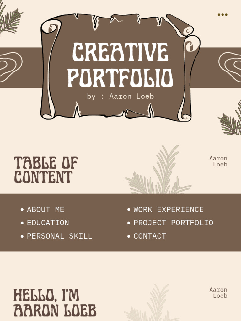 Brown Beige Vintage Creative Portfolio Presentation - 20250223 - 091312 ...