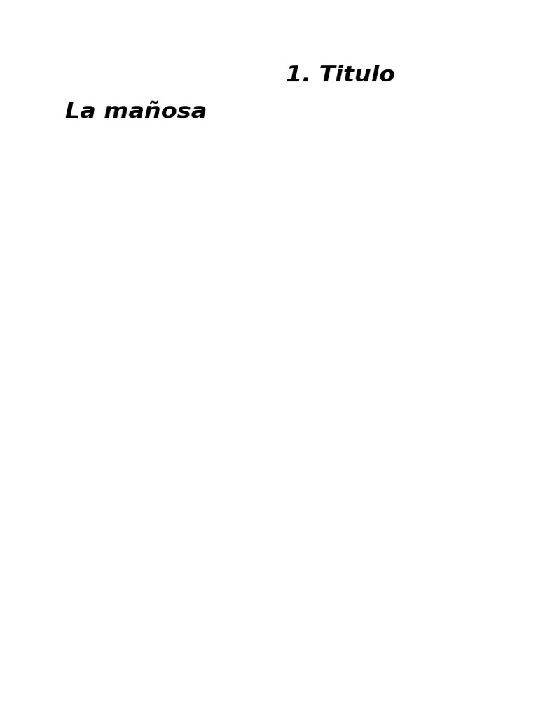 La Mañosa: Novela de Juan Bosch | PDF
