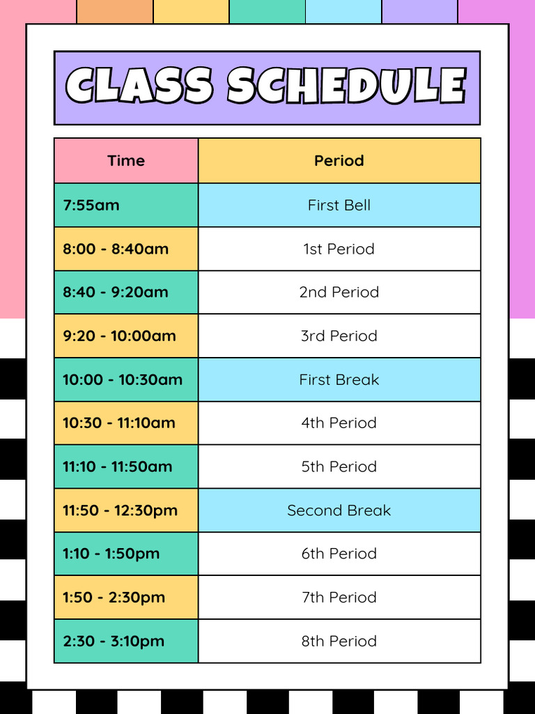 Teaching Schedule | PDF