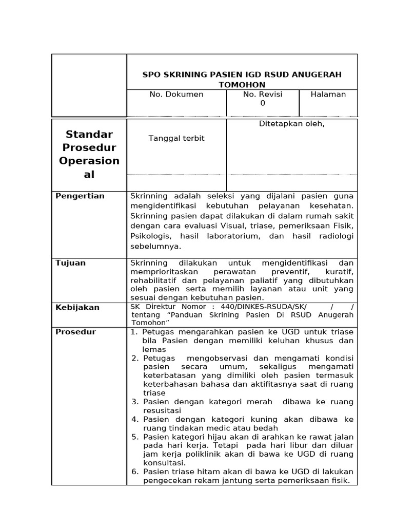 Spo Skrining Igd | PDF