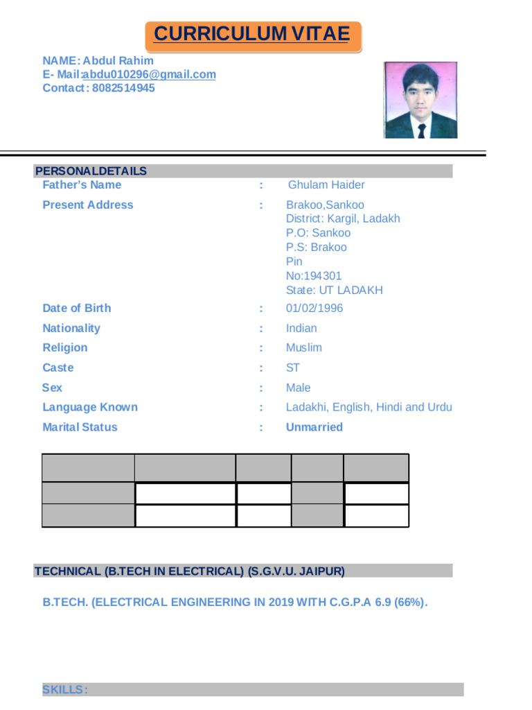 Abdul CV | PDF