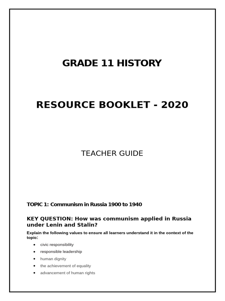 Communism in Russia: 1900-1940 Overview | PDF | Cost Of Living ...