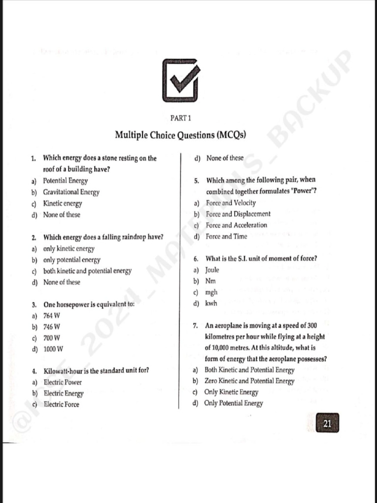 Force Work Energy Power | PDF