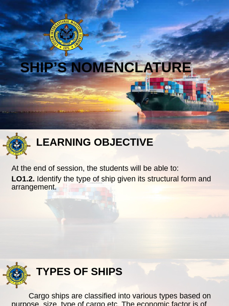 Types and Parts of Ships Explained | PDF | Ships | Oil Tanker