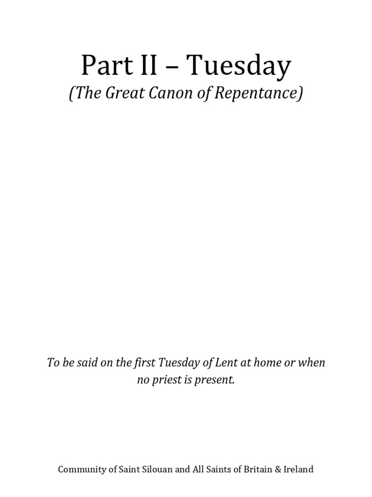 Great Canon of ST Andrew (PT 2) | PDF | Lord's Prayer | God The Father