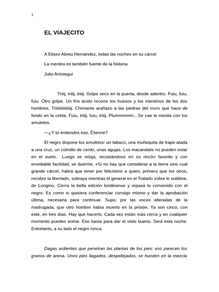 El Viajecito | PDF