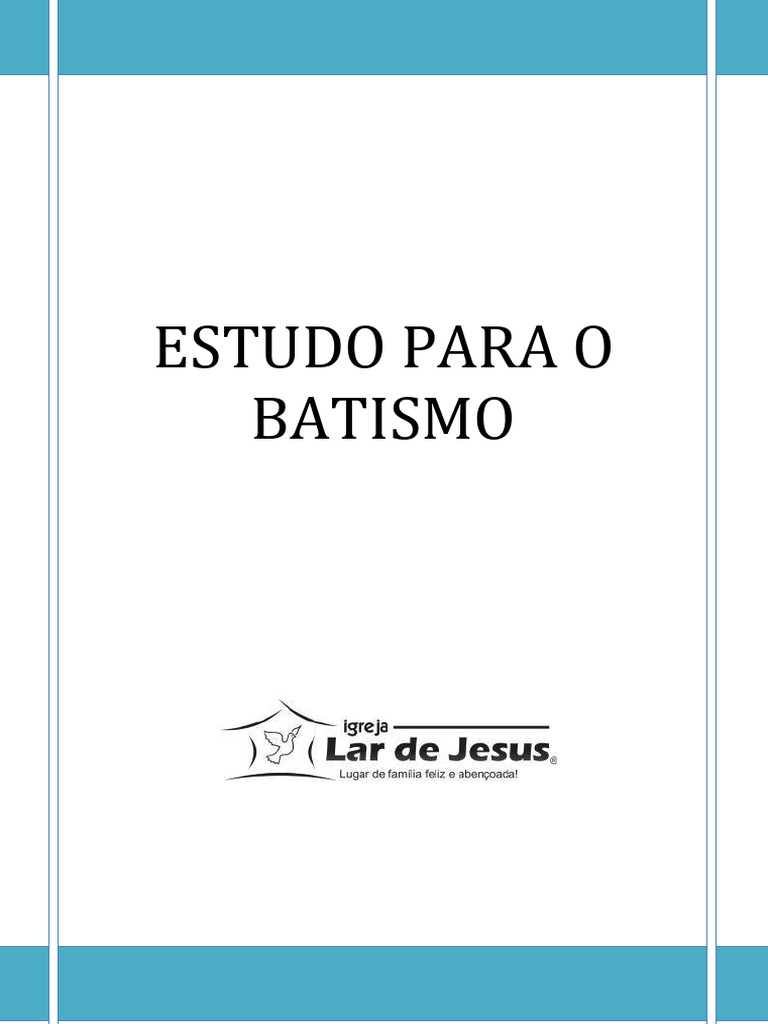 Estudo para o Batismo-1 | PDF | Batismo | Eucaristia