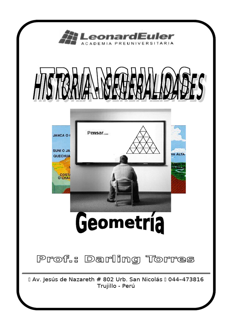 3 - GEOMETRIA - TRIÁNGULOS - DARLING TORRES - | PDF | Triángulo | Ángulo