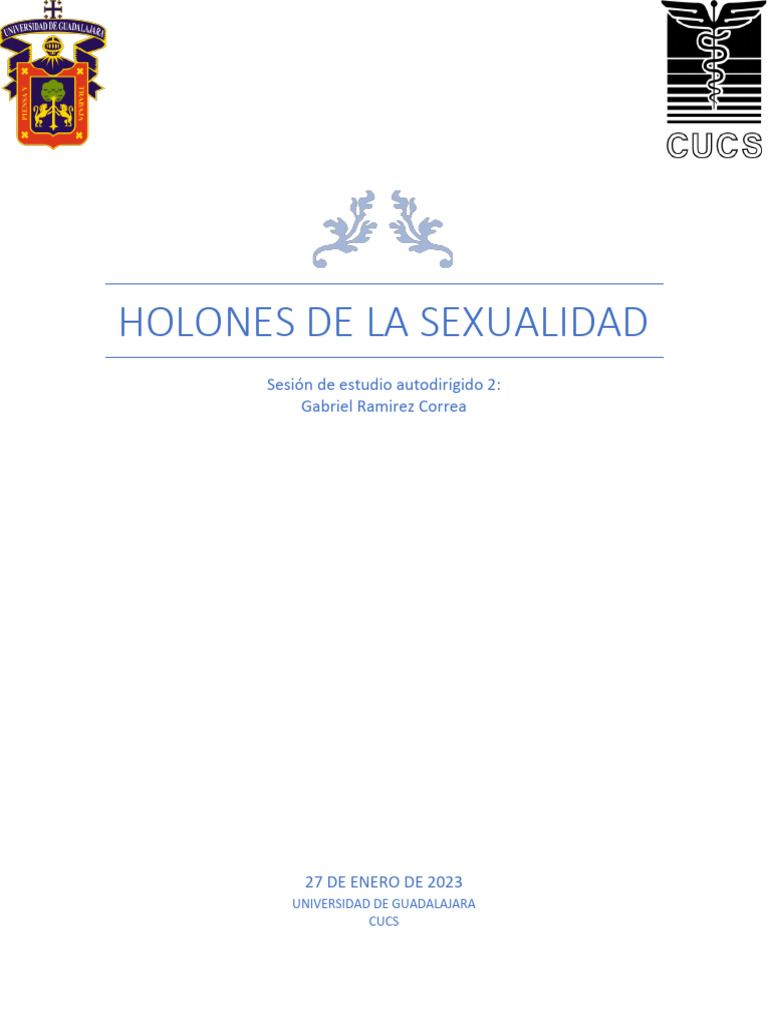 Los Holones de La Sexualidad | PDF | La sexualidad humana | Sicología