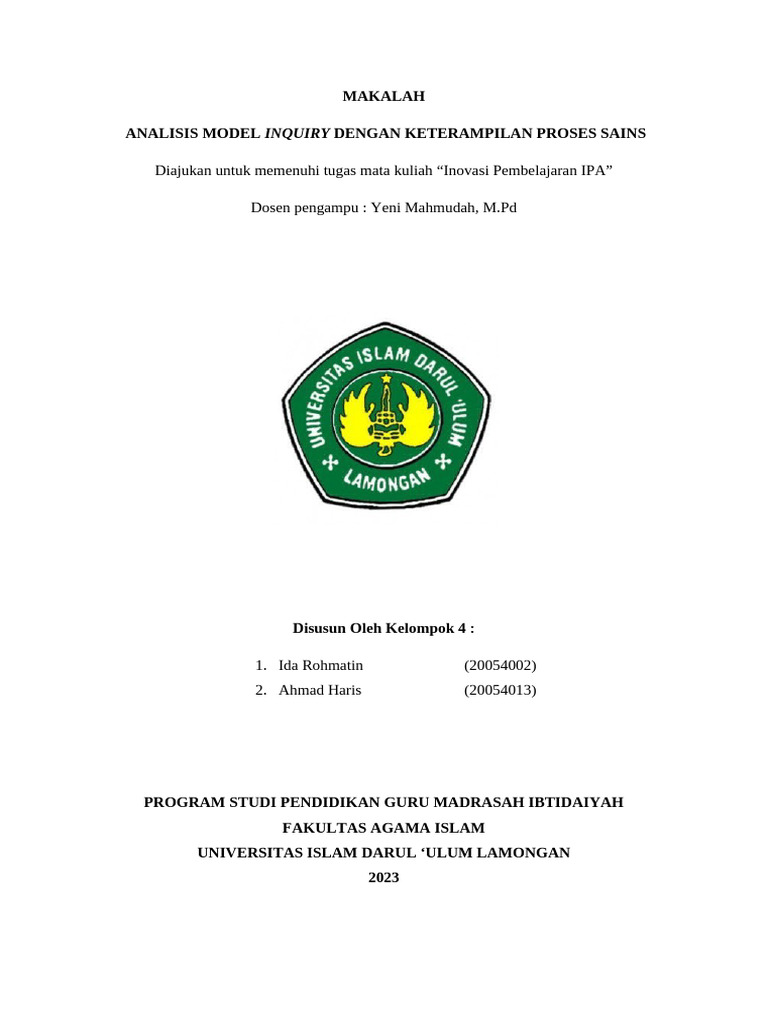 Inovasi Pembelajaran IPA Kel 4 | PDF