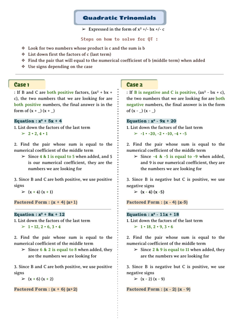 MATH - QT | PDF | Equations | Quadratic Equation