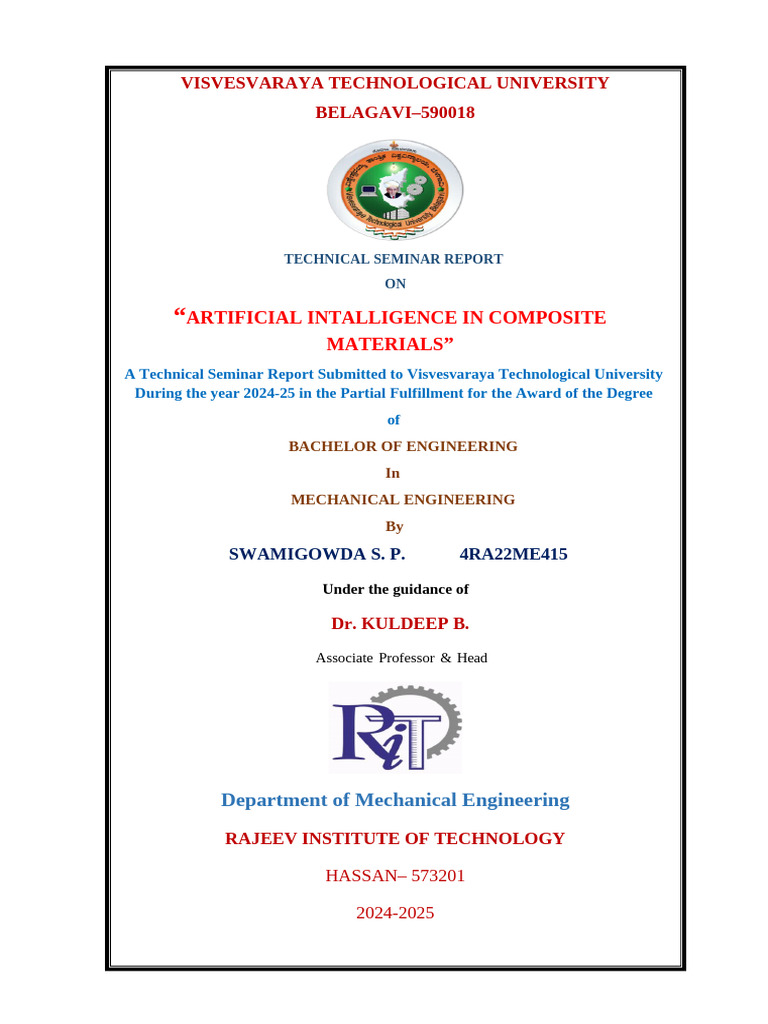 swami tech | PDF | Composite Material | Artificial Intelligence