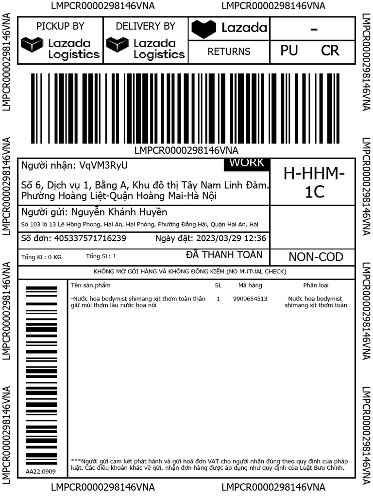 Return Label | PDF