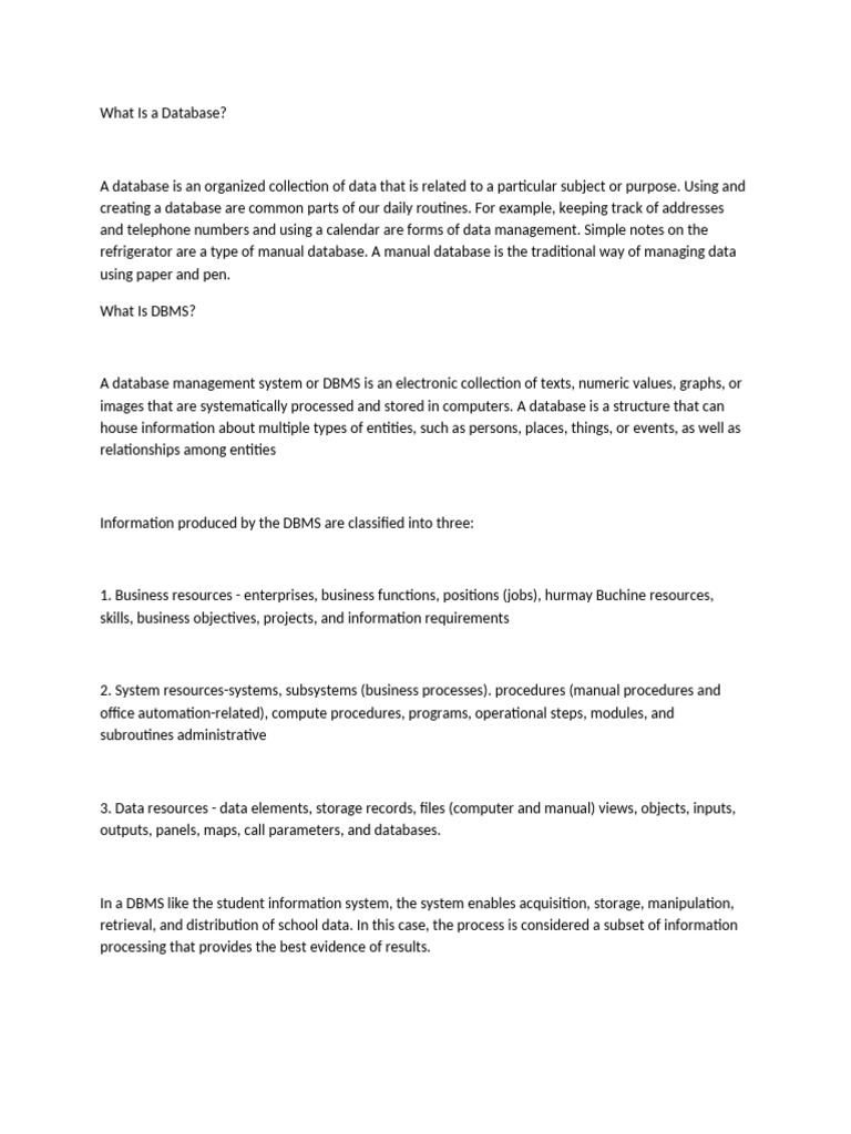 What Is A Datab-WPS Office | PDF | Databases | Database Transaction