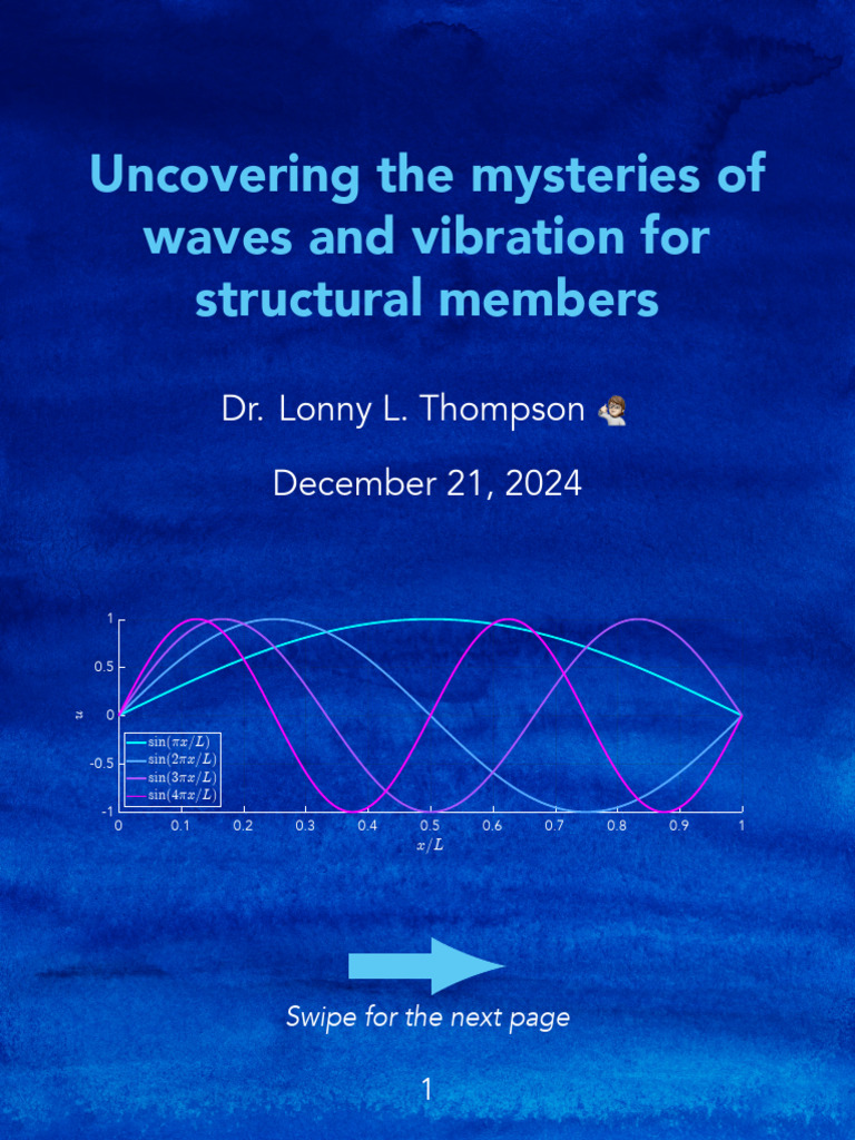 Vibrations of Continuous Structural Members | PDF | Normal Mode | Waves