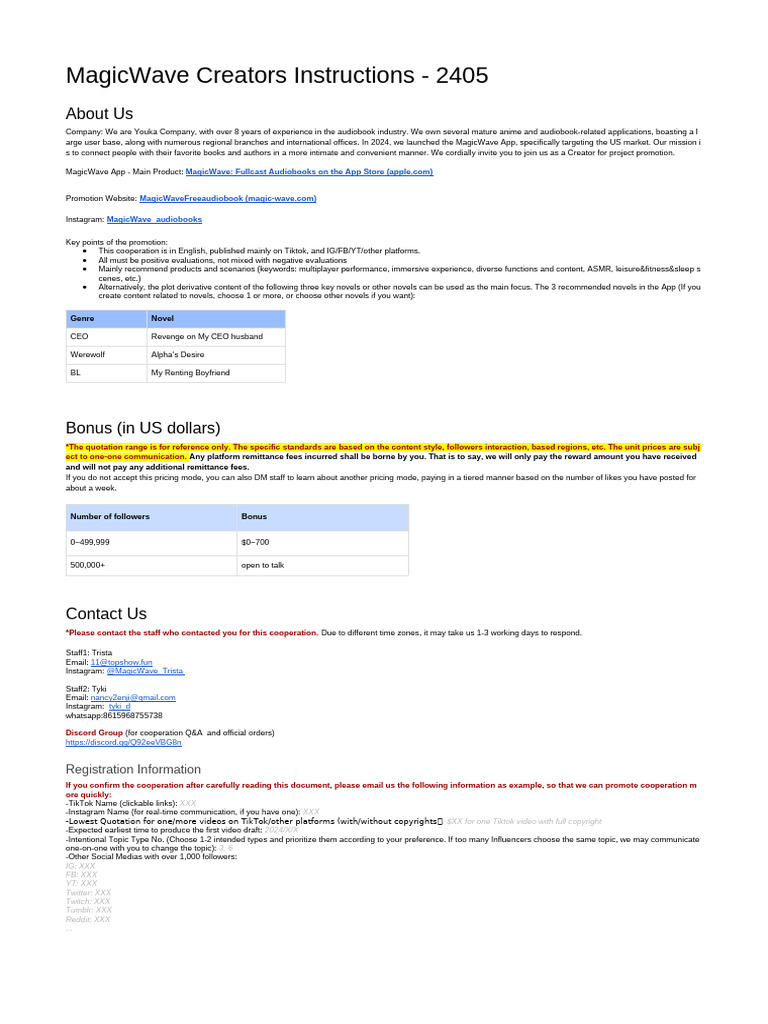 MagicWave-05 Instruction | PDF