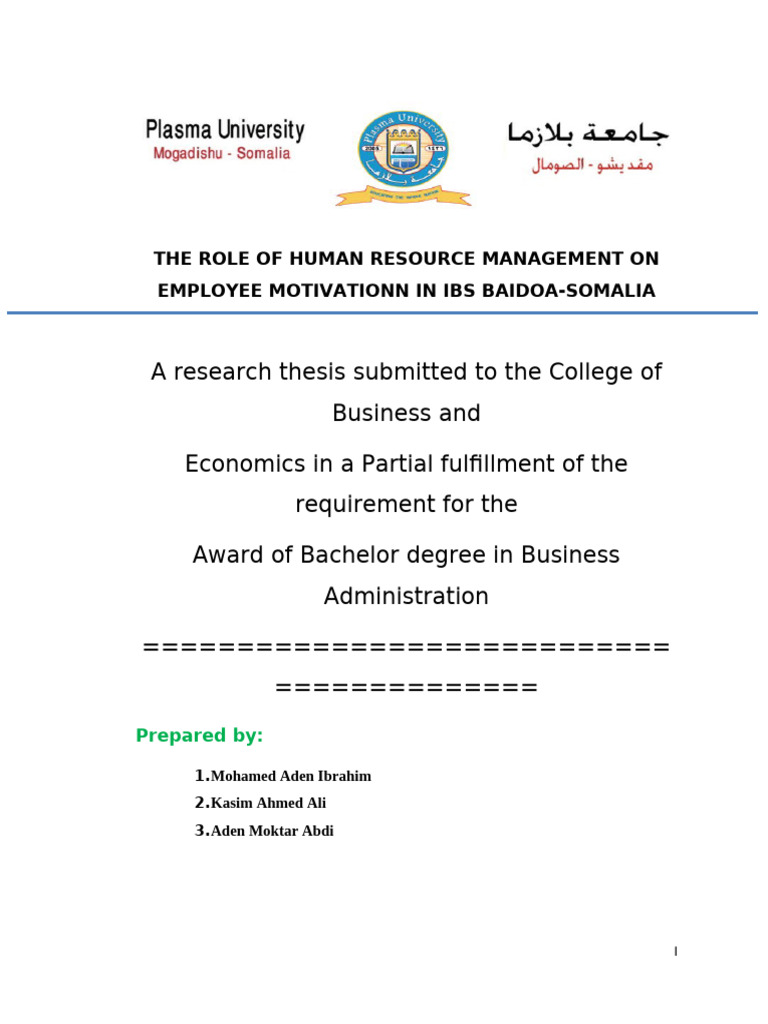 Complete Thesis Book Lasta Update-1-1 | PDF | Human Resource Management ...