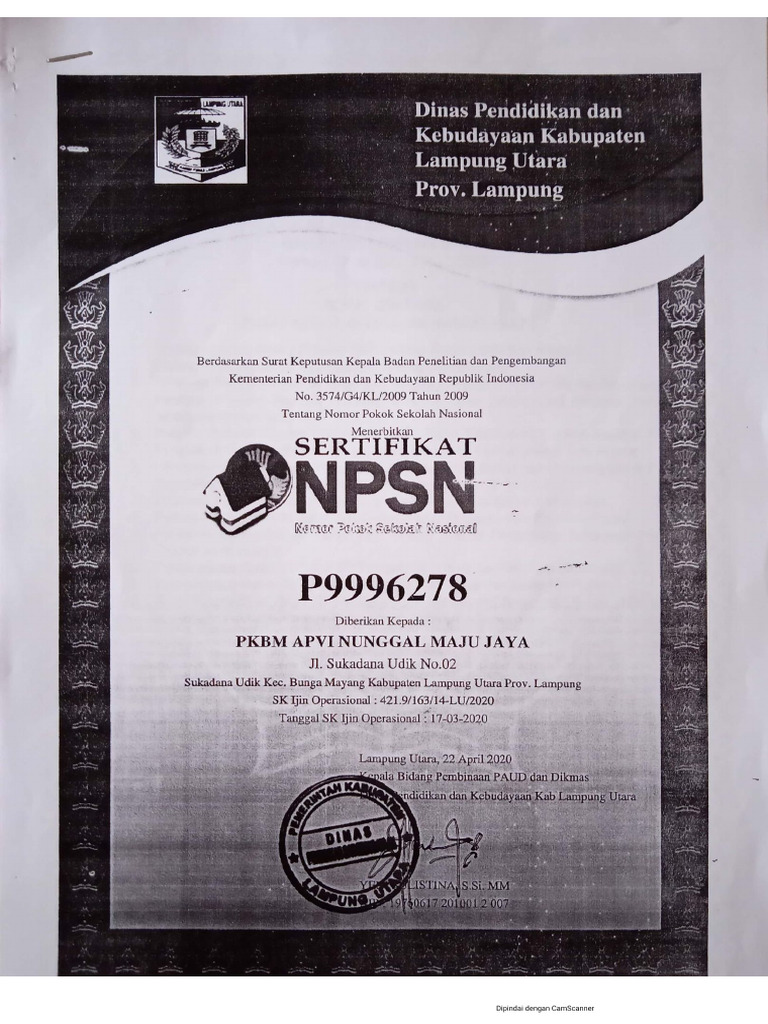NPSN PKBM | PDF
