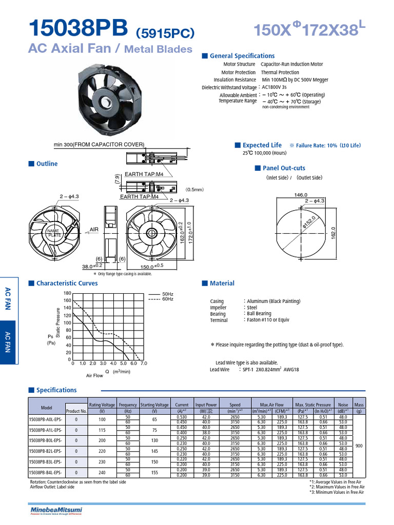 5915PC Data Sheet | PDF | Capacitor | Alternating Current
