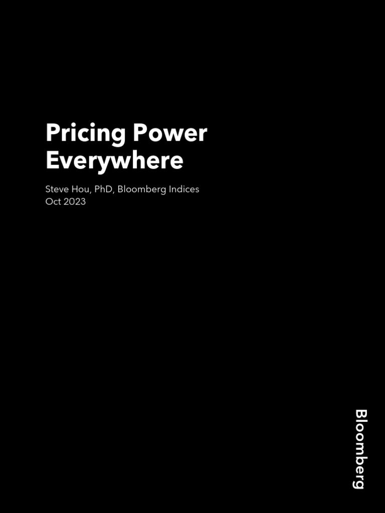 Bloomberg Indices Pricing Power Everywhere Whitepaper | PDF | Beta ...