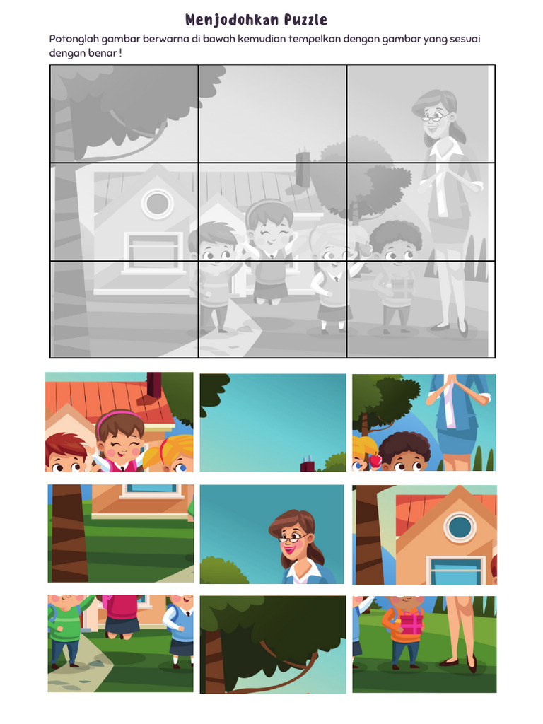 LKPD Kelas Satu Cut & Paste | PDF