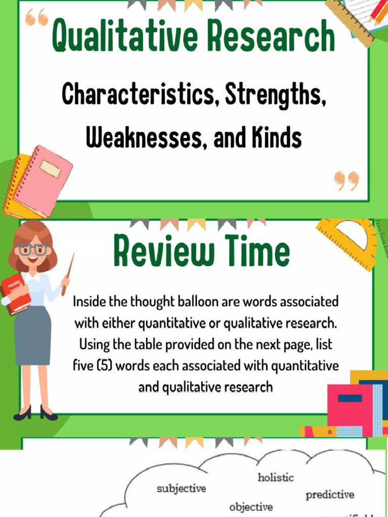 Characteristics Strengths and Weaknesses of Qualitative Research | PDF