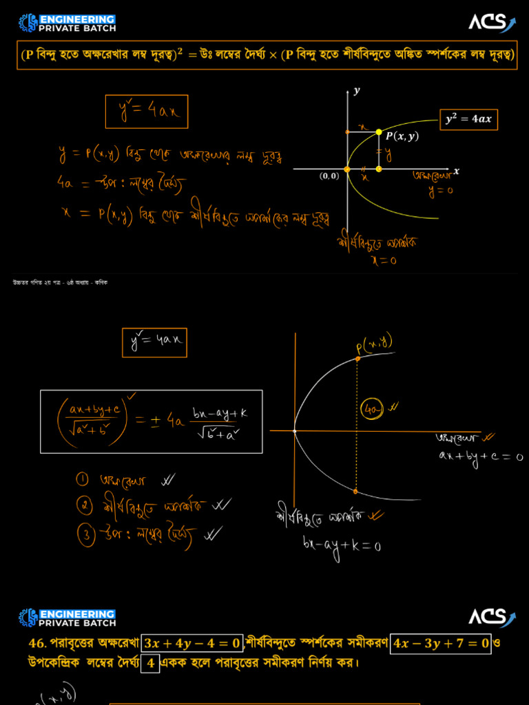 Conics Lec 2 (Engg 24) | PDF