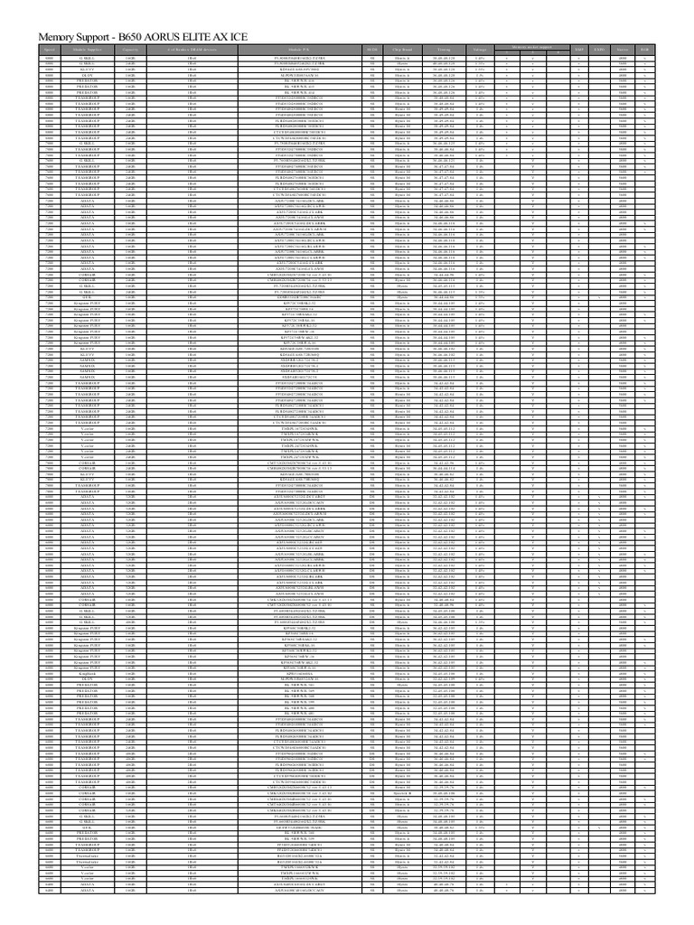 MB Memory Am5 L7-1 Raphael 231113 | PDF